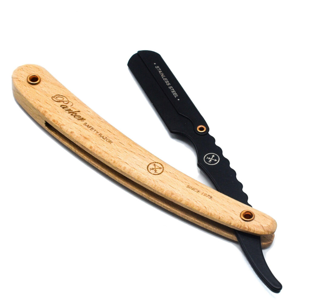 Parker Straight Razor Holder Black And Light Wood – West Valley Barber ...